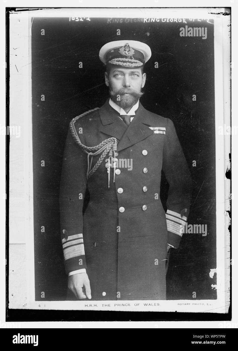 King George of England in uniform, Rotary Photo / Rotary Photo Stock ...