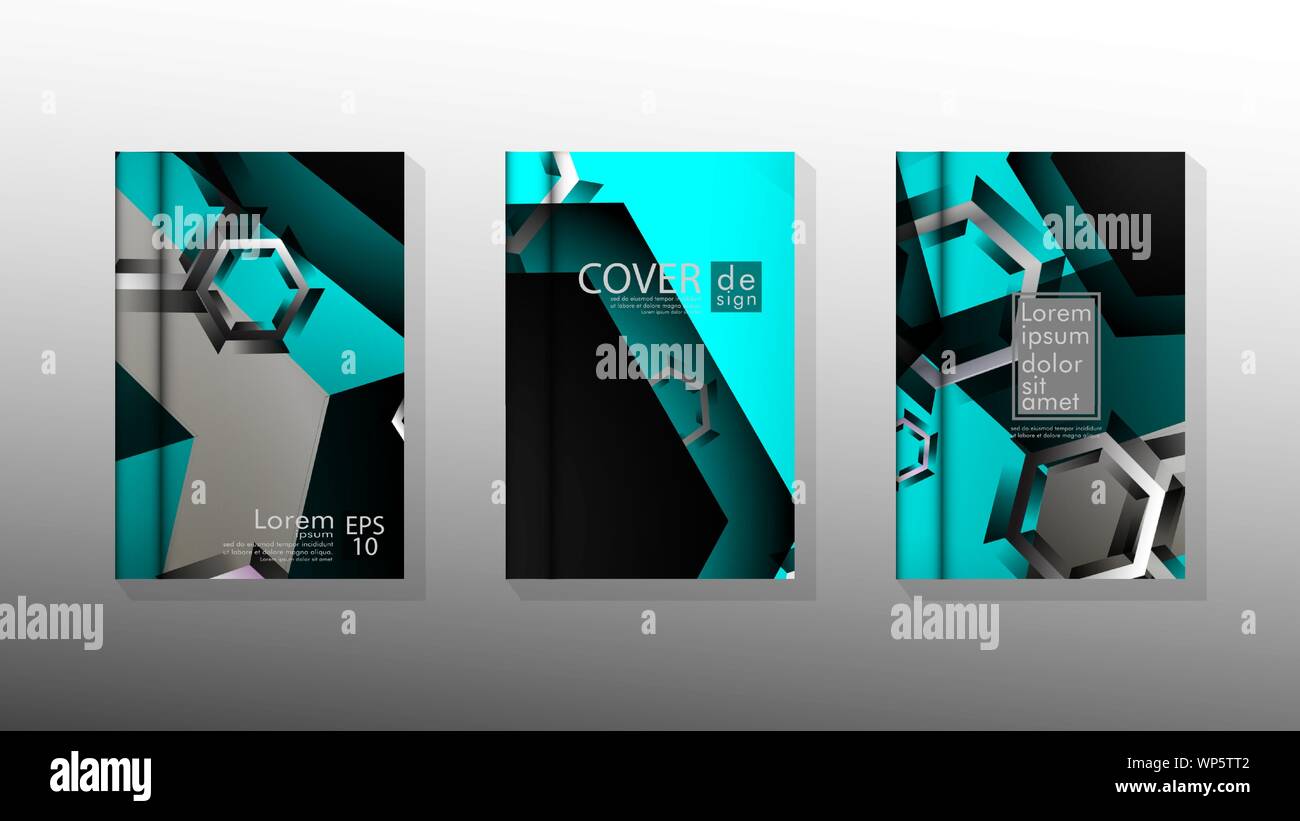 Vector collection of book cover backgrounds for brochures, leaflets ...