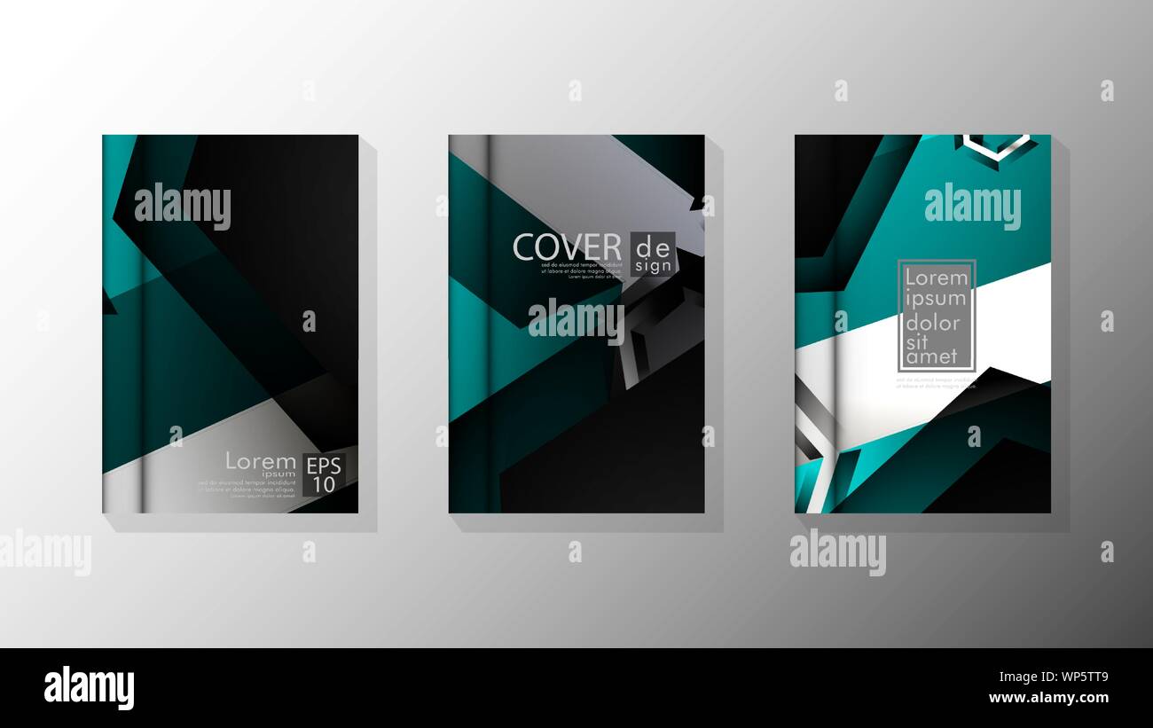Vector collection of book cover backgrounds for brochures, leaflets ...