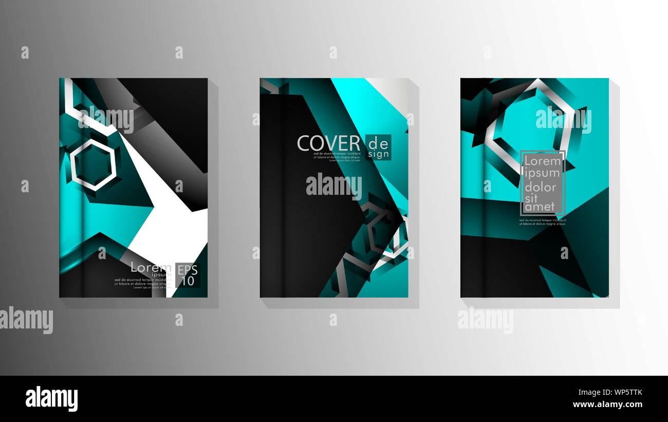 Vector collection of book cover backgrounds for brochures, leaflets ...