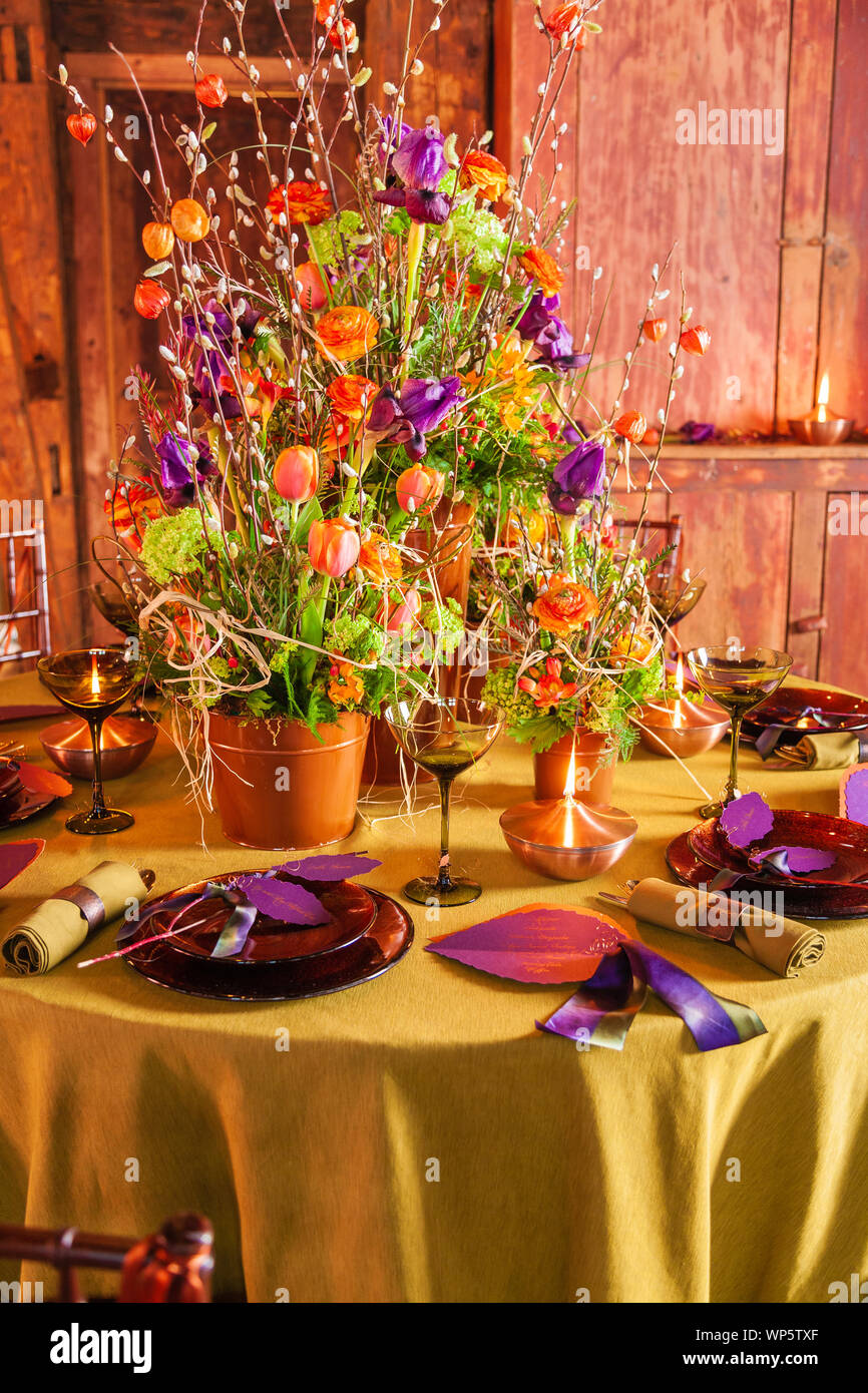 Wedding reception setup wine hi-res stock photography and images - Alamy