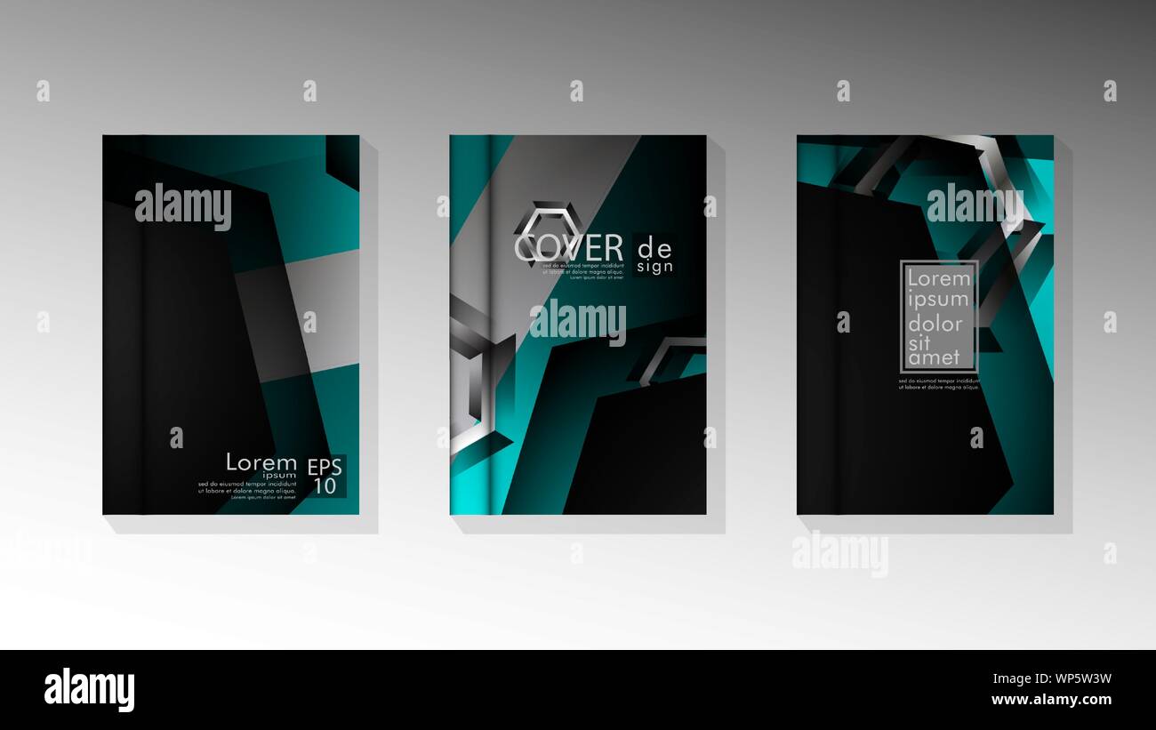 Vector collection of book cover backgrounds for brochures, leaflets ...