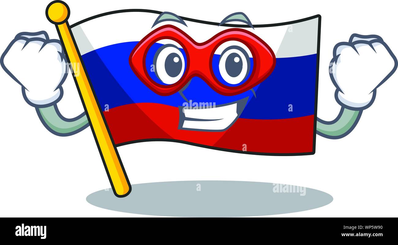 Super hero flag russian stored in cartoon cupboard Stock Vector Image ...