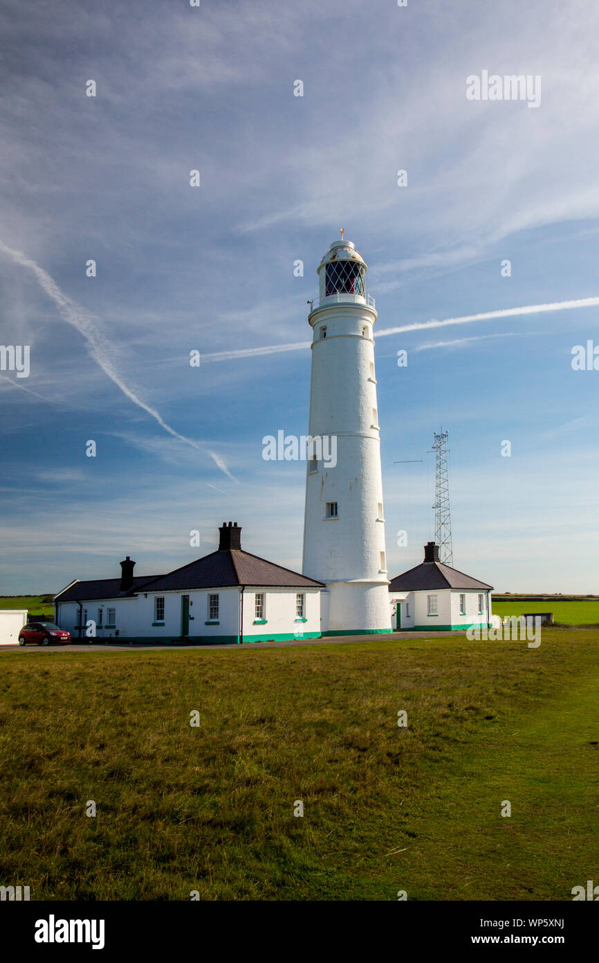 Nash Point lighthouse and its former keeper's cottages overlooking the ...