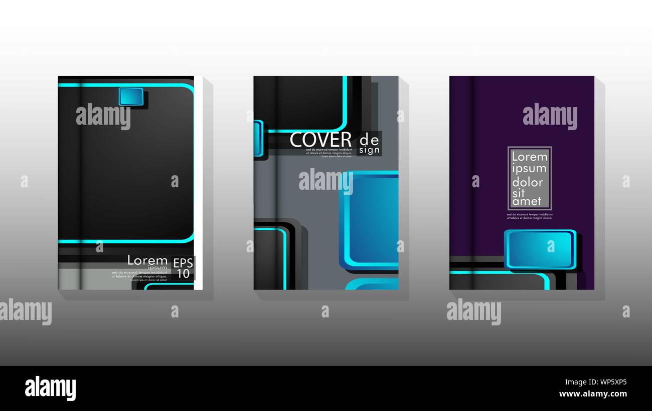 Vector collection of book cover backgrounds for brochures, leaflets ...
