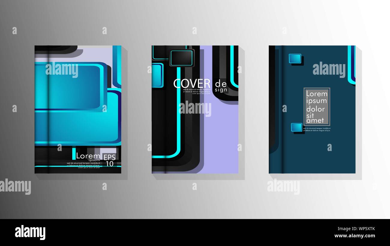 Vector collection of book cover backgrounds for brochures, leaflets ...