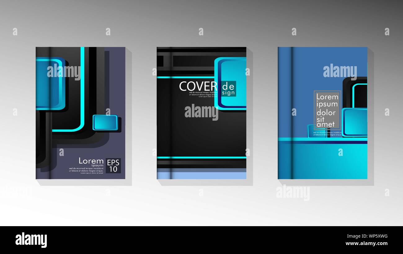 Vector collection of book cover backgrounds for brochures, leaflets ...