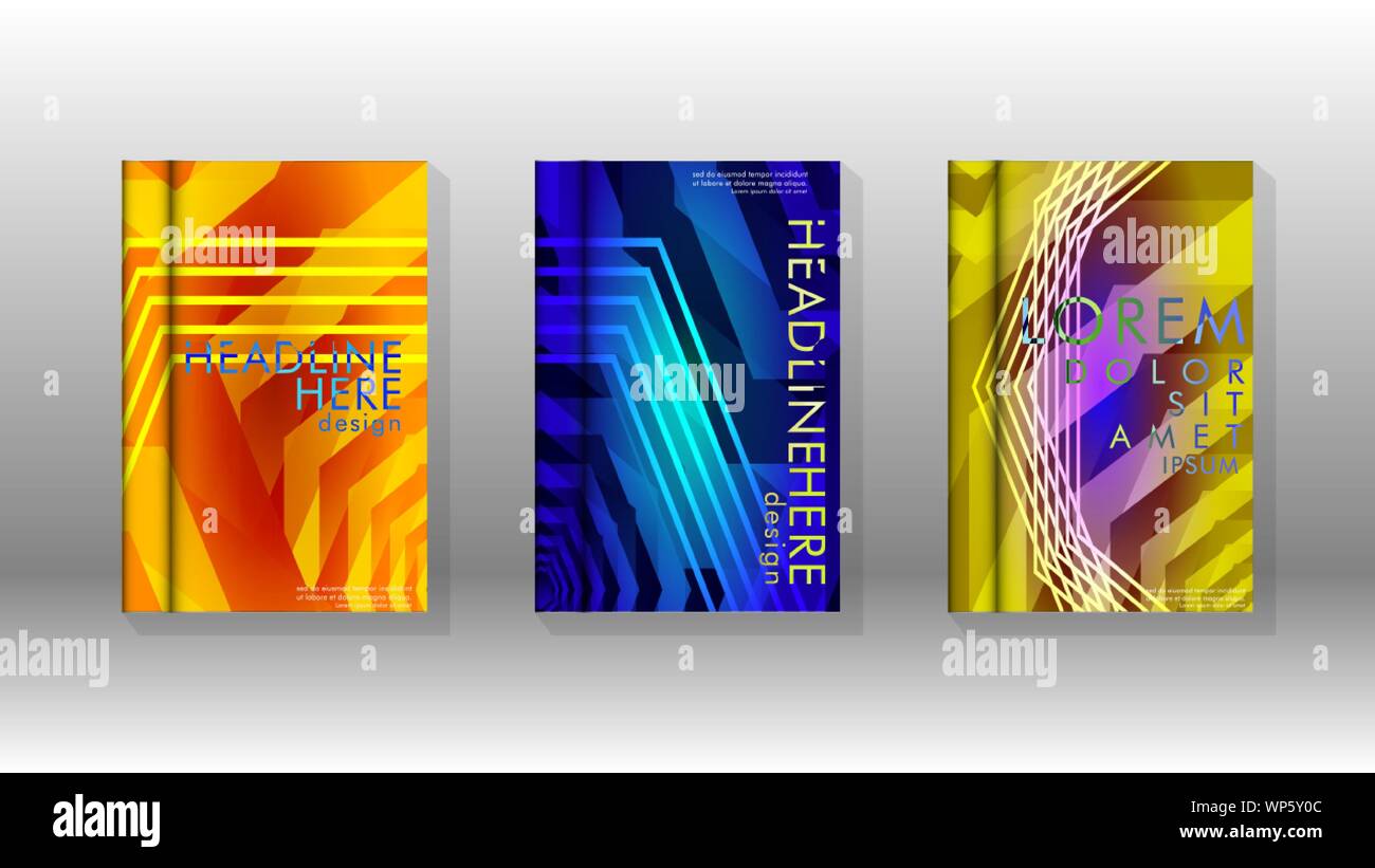 Cover book colorful hexagon abstract background. Transparent vector ...