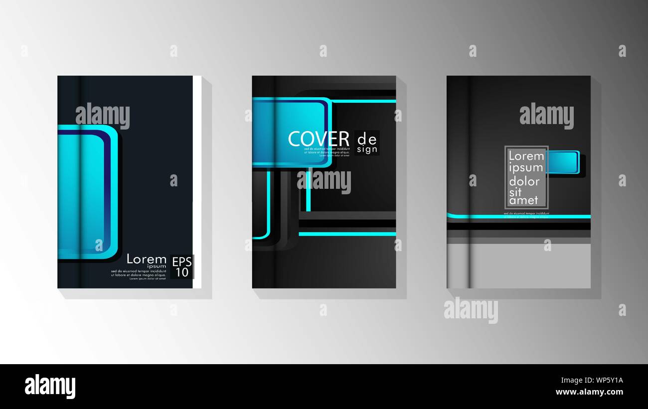 Vector collection of book cover backgrounds for brochures, leaflets ...
