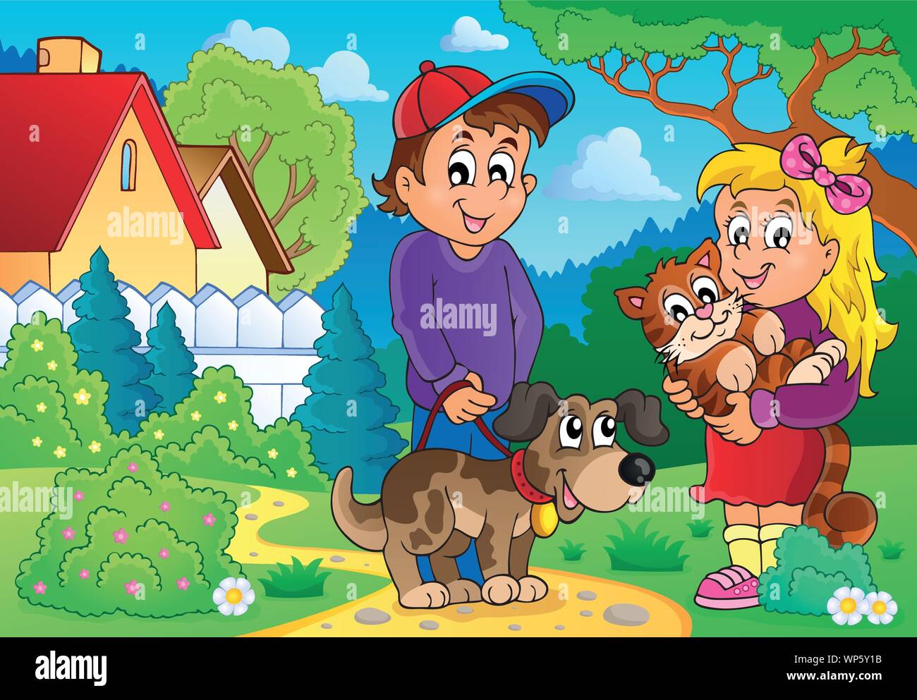 Children 2 young Stock Vector Images - Alamy