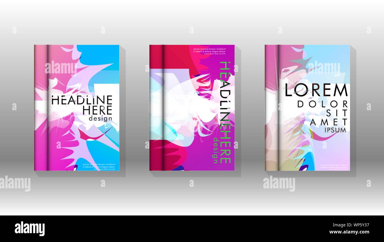 Vector design of background cover with colorful abstract spray patterns ...