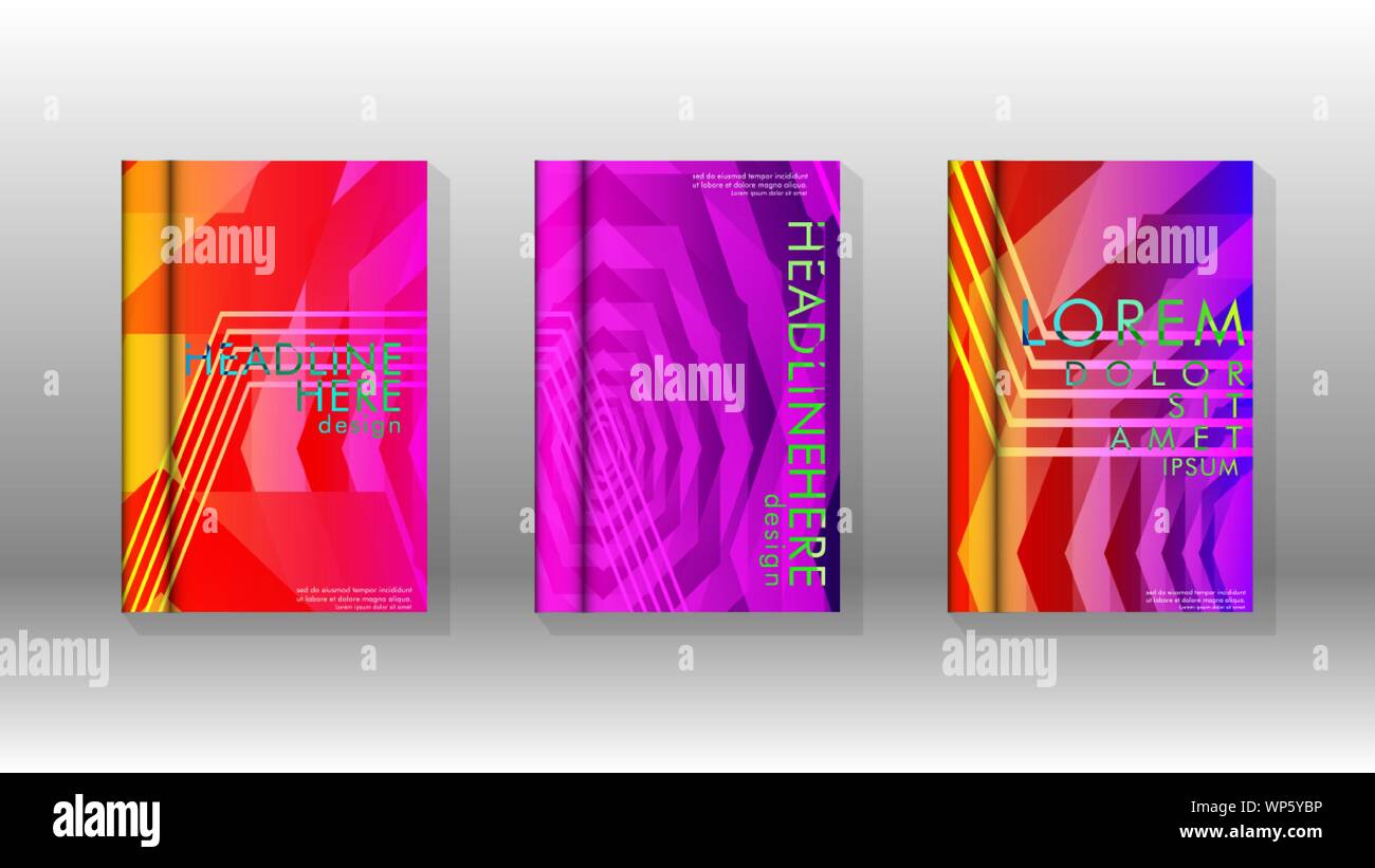 Cover book colorful hexagon abstract background. Transparent vector ...