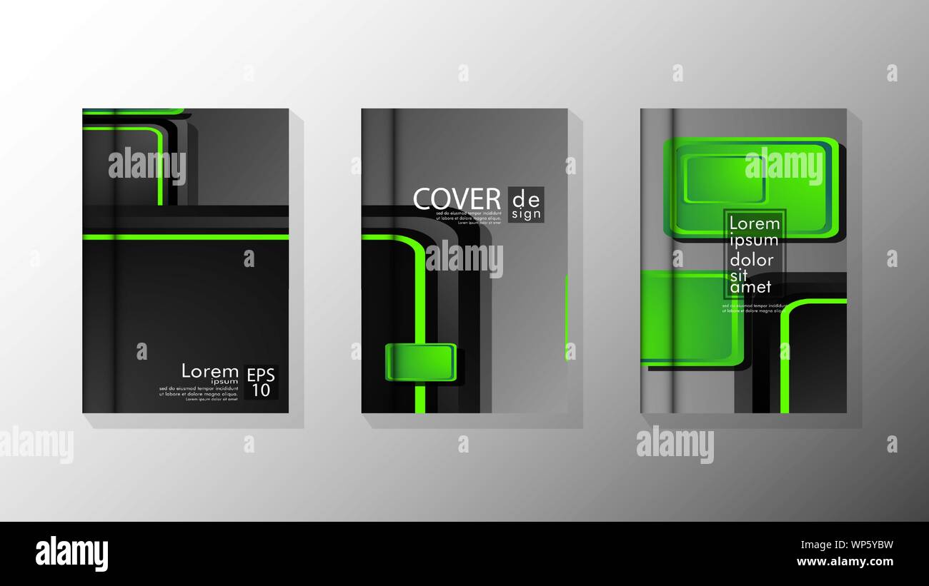 Vector collection of book cover backgrounds for brochures, leaflets ...