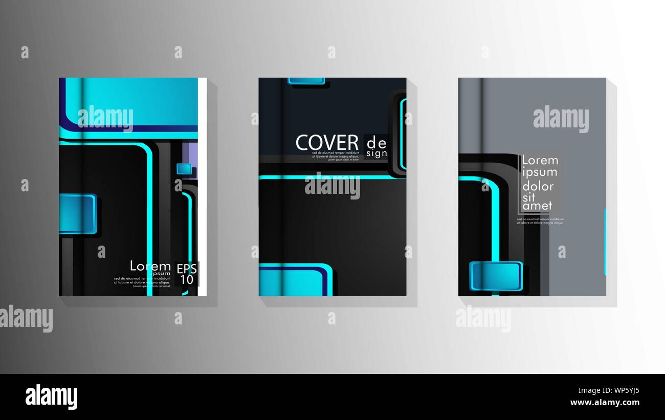 Vector collection of book cover backgrounds for brochures, leaflets ...