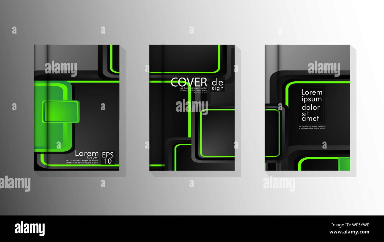 Vector collection of book cover backgrounds for brochures, leaflets ...