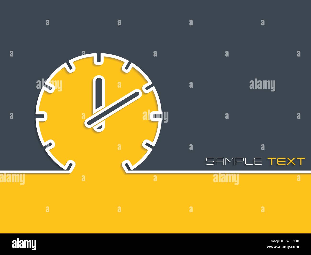 Advertising background with clock silhouette Stock Vector Image & Art ...