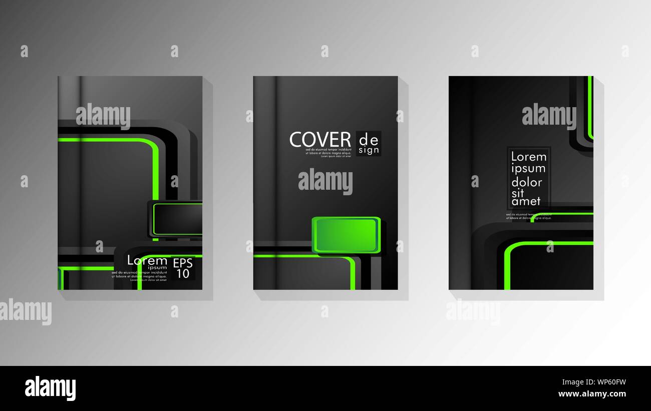 Vector collection of book cover backgrounds for brochures, leaflets ...