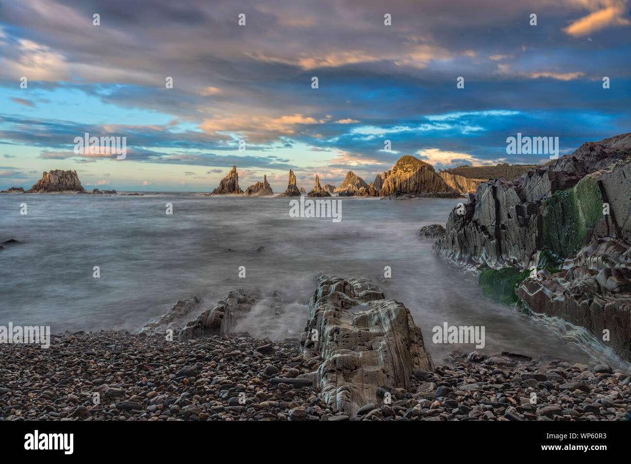 Peaceful place sunset long hi-res stock photography and images - Alamy