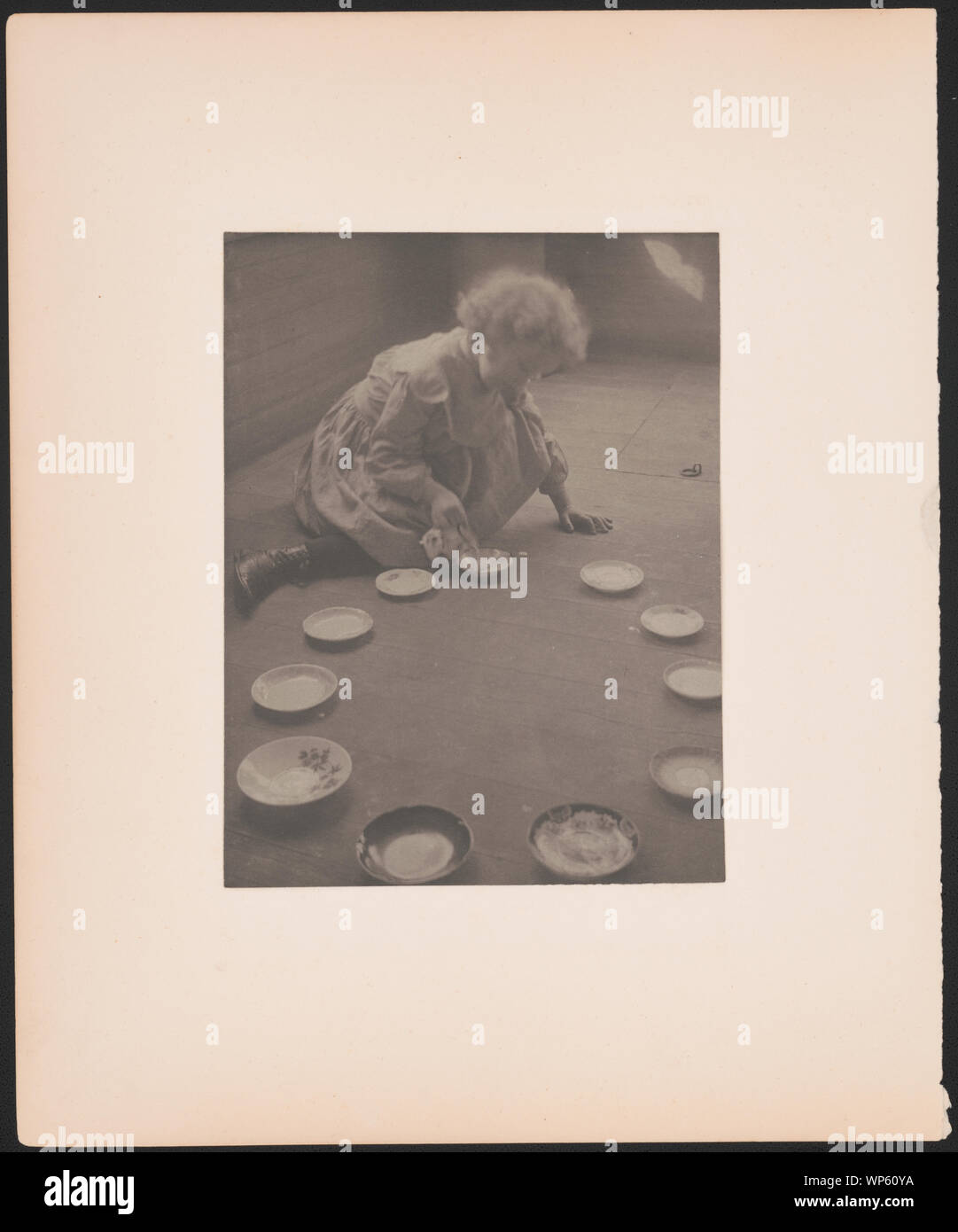 Kitten's party (child study Stock Photo - Alamy