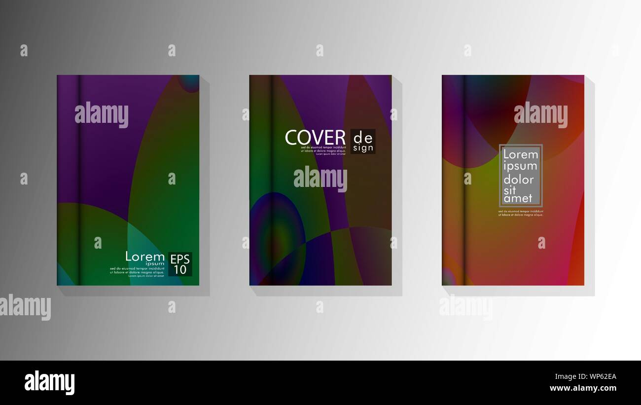 Vector collection of book cover backgrounds for brochures, leaflets ...