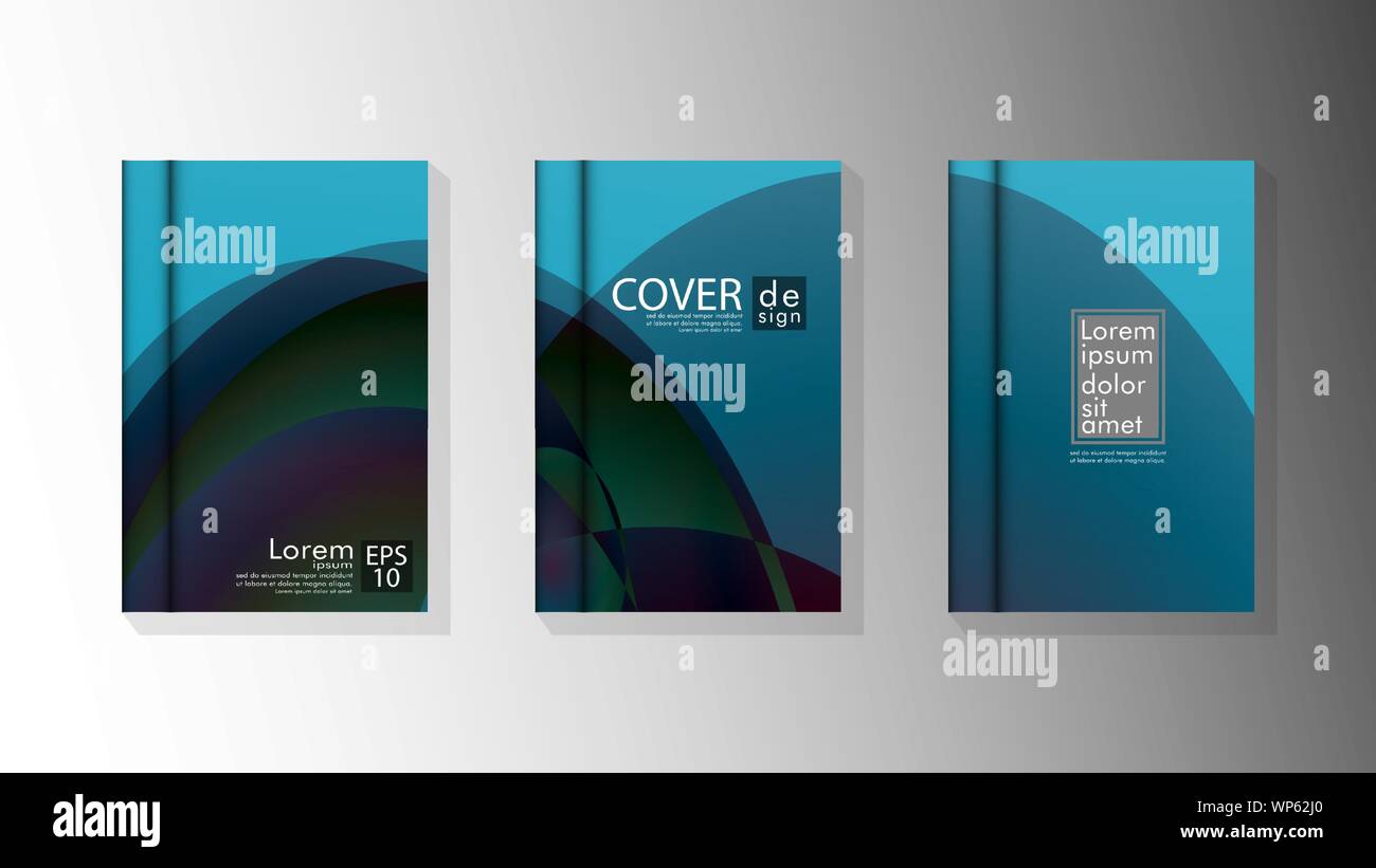 Vector collection of book cover backgrounds for brochures, leaflets ...