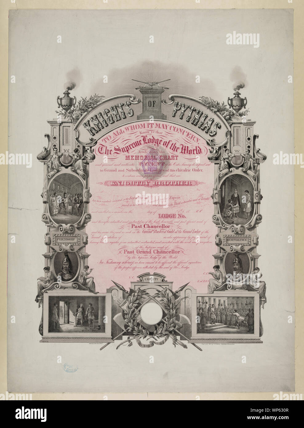 Knights of Pythias Stock Photo - Alamy