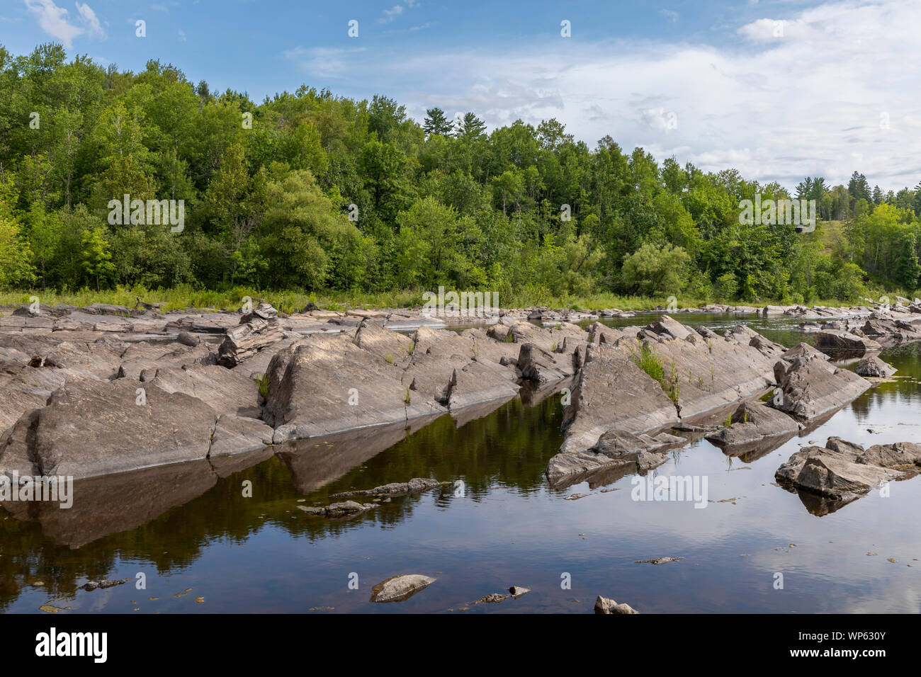 A rocky river scenic landscape Stock Photo - Alamy