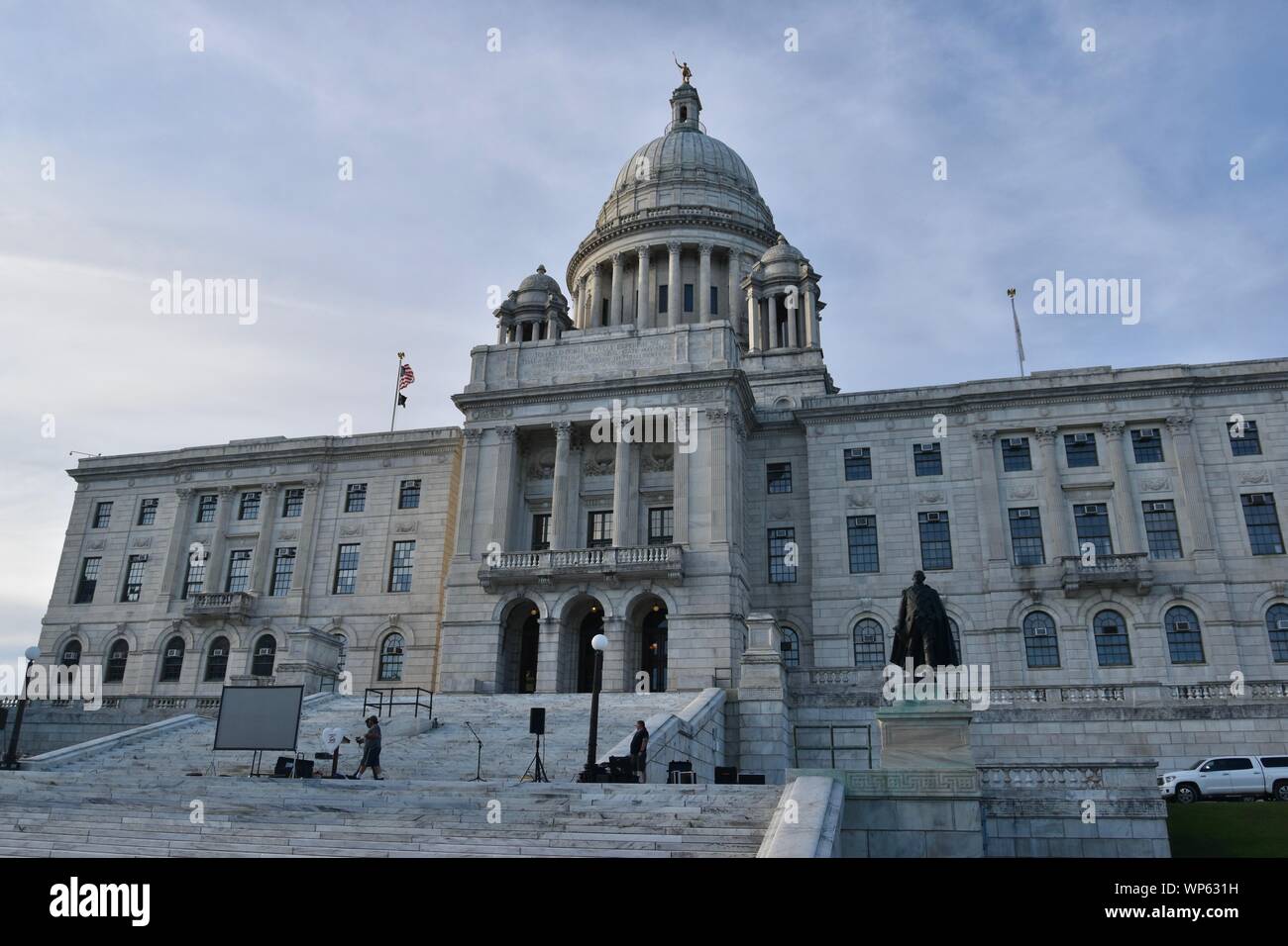 The Rhode Island Capitol Building in Providence, Rhode Island Stock ...