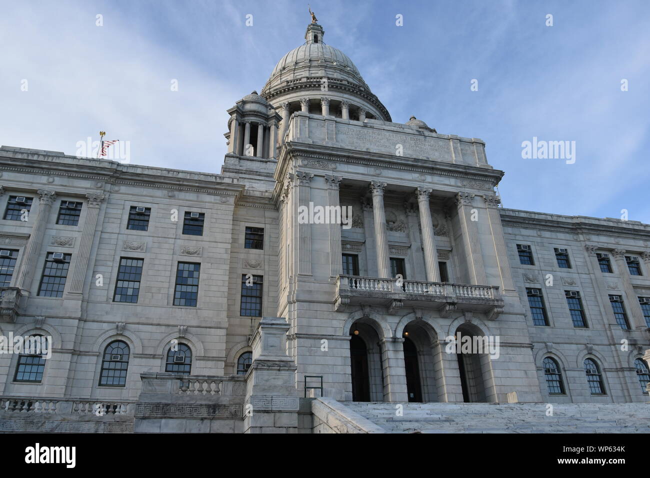 The Rhode Island Capitol Building in Providence, Rhode Island Stock ...