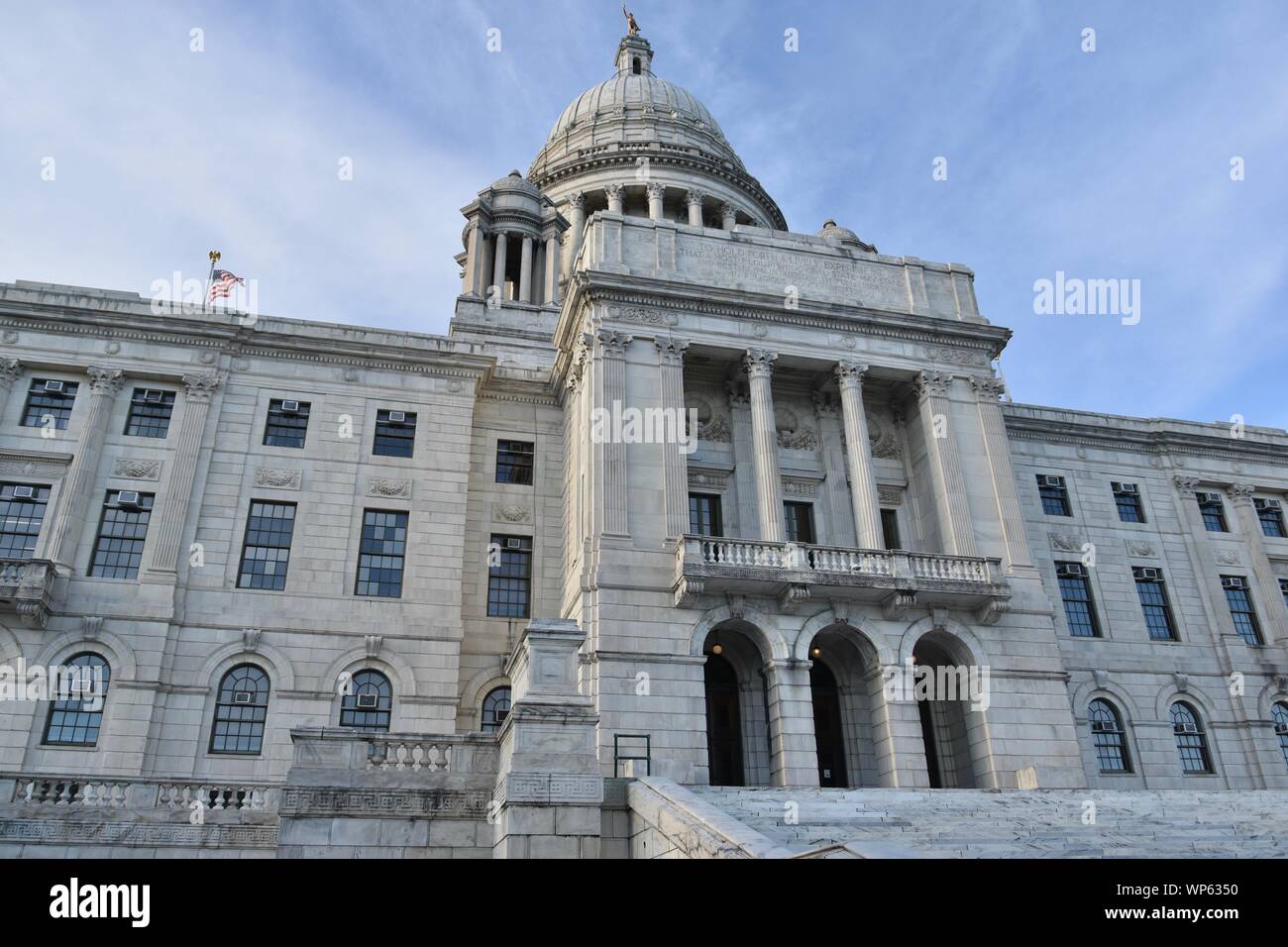 The Rhode Island Capitol Building in Providence, Rhode Island Stock ...
