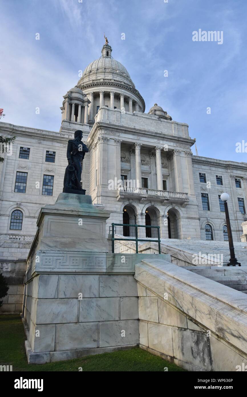 The Rhode Island Capitol Building in Providence, Rhode Island Stock ...