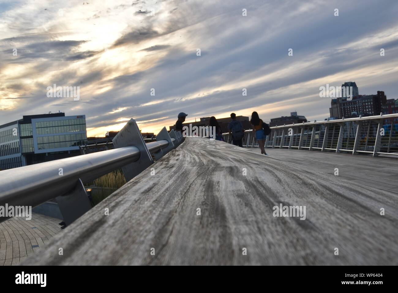 The new pedestrian bridge spanning the Providence River, Providence ...