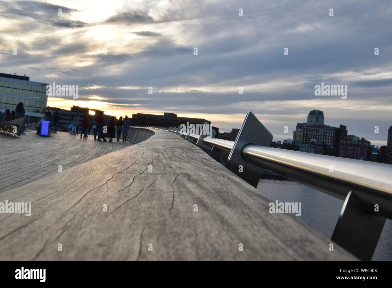 The new pedestrian bridge spanning the Providence River, Providence ...
