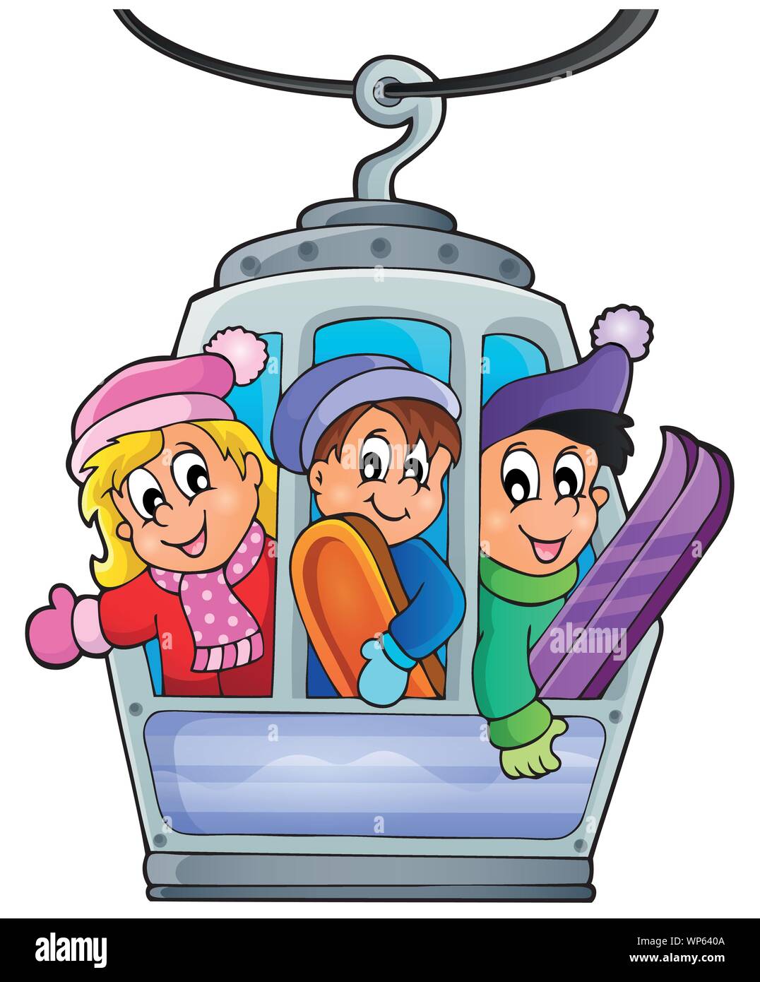 Cable car theme image 1 Stock Vector Image & Art - Alamy