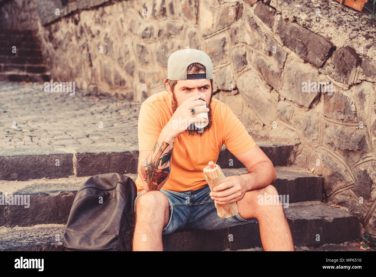 Street sausage stairs hi-res stock photography and images - Alamy