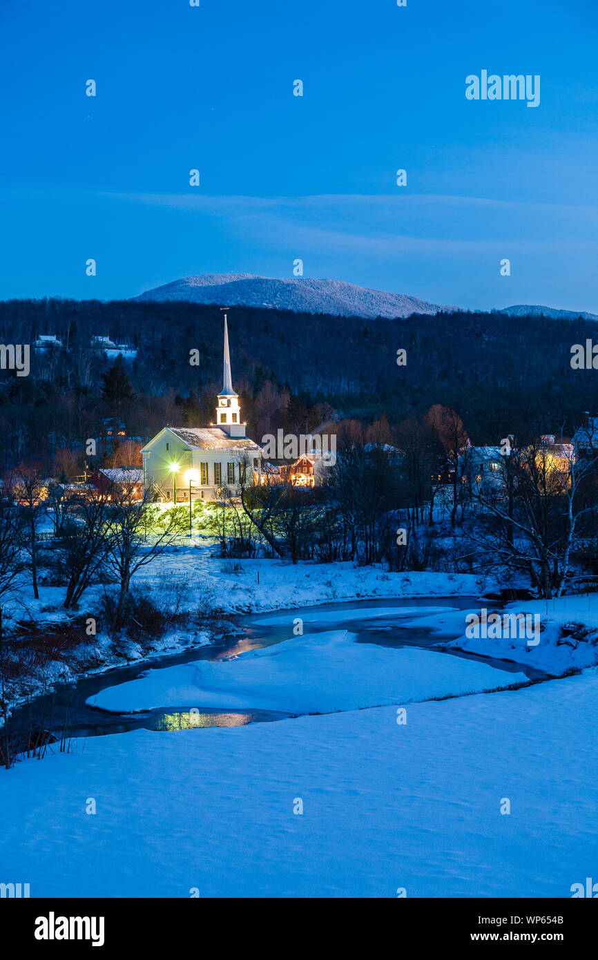 Stowe community church, vermont hi-res stock photography and images - Alamy