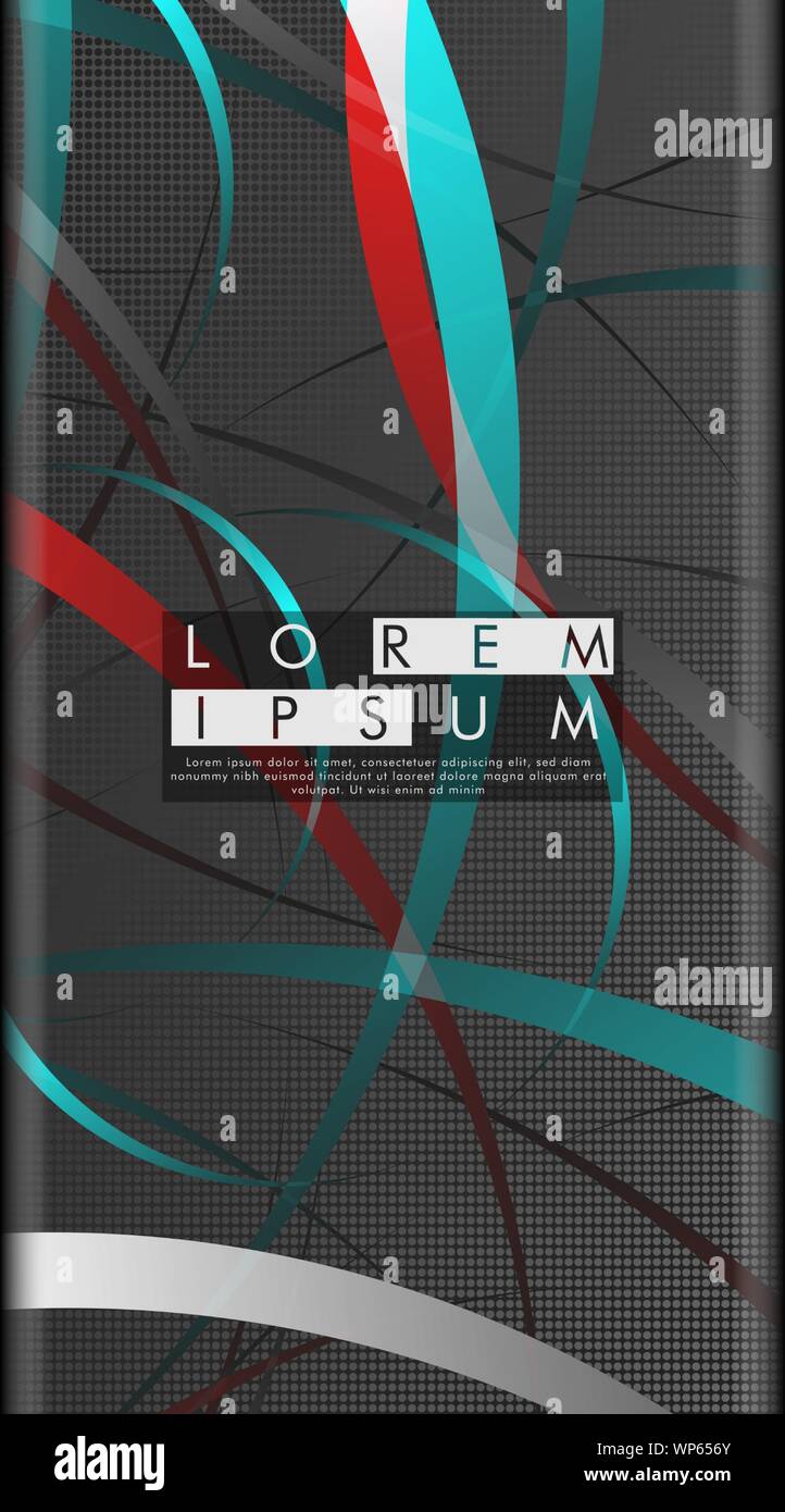 Vector design of abstract vertical backgrounds. Color band wave design ...