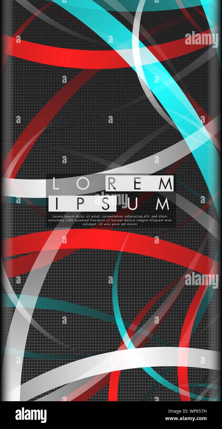 Vector design of abstract vertical backgrounds. Color band wave design ...