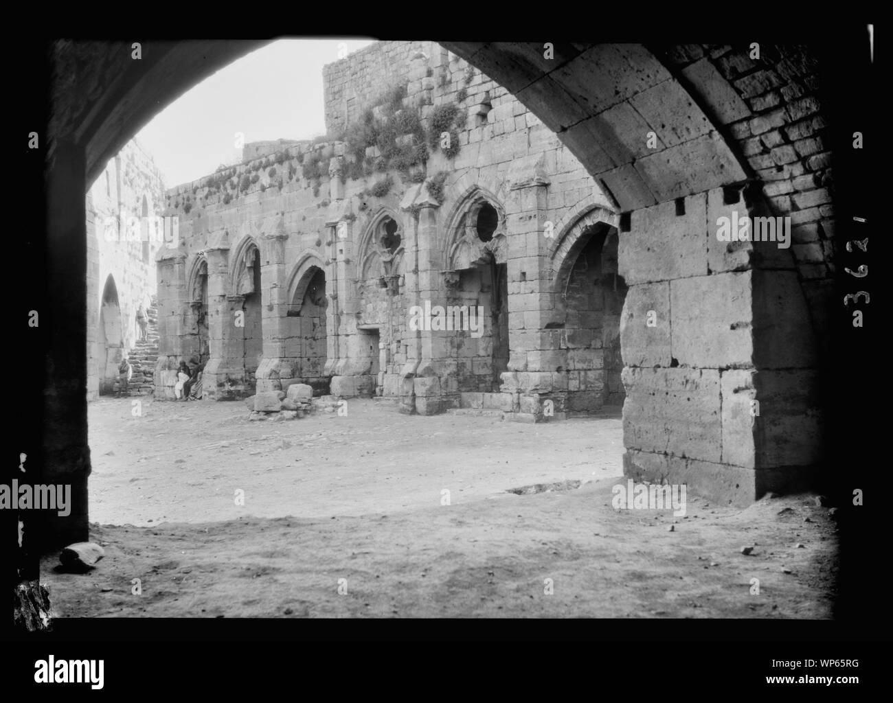Krak de Chevaliers. (Kala't el-Husn). The banquet hall of the Knights ...