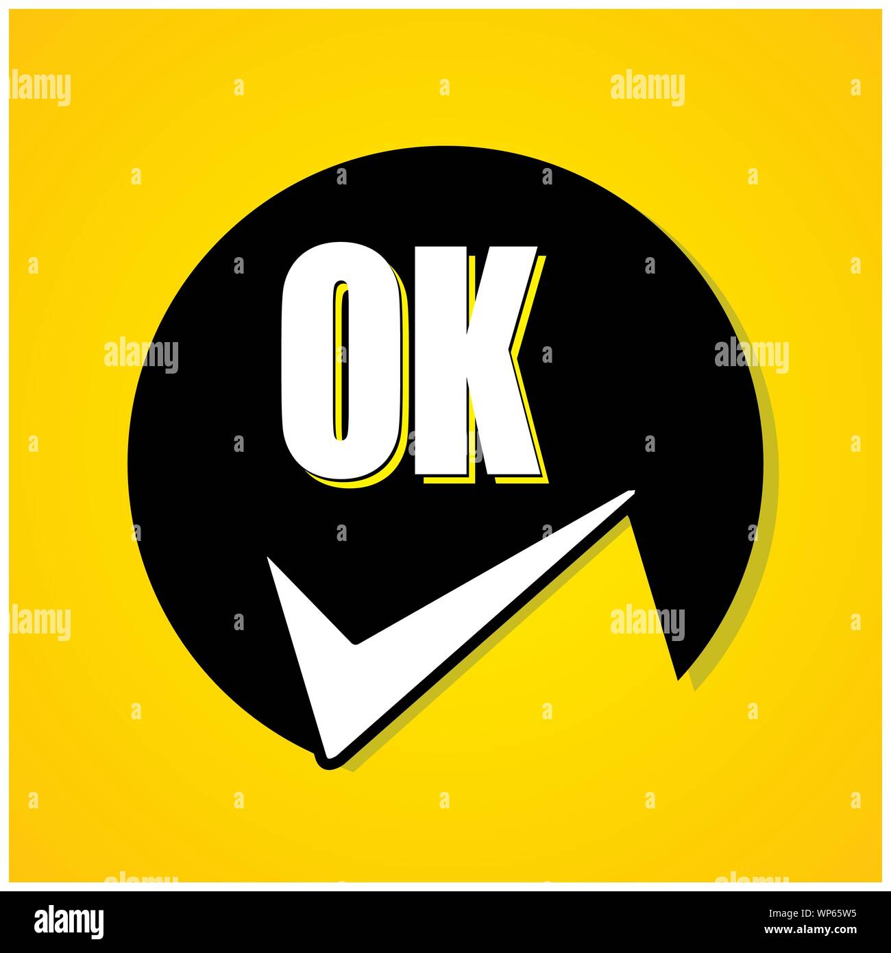 Correct answer symbol Stock Vector Images - Alamy