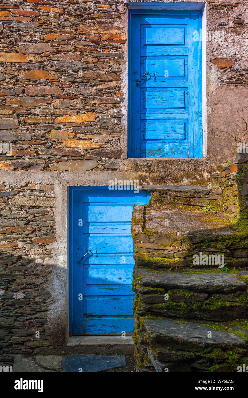 Traditional houses of Piodao village, Portugal Stock Photo - Alamy