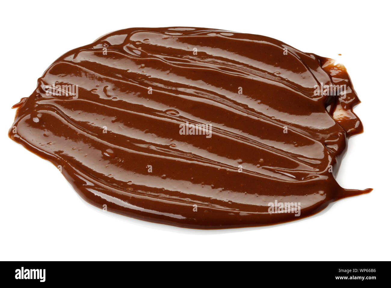 Chocolate pudding isolated on white background Stock Photo - Alamy