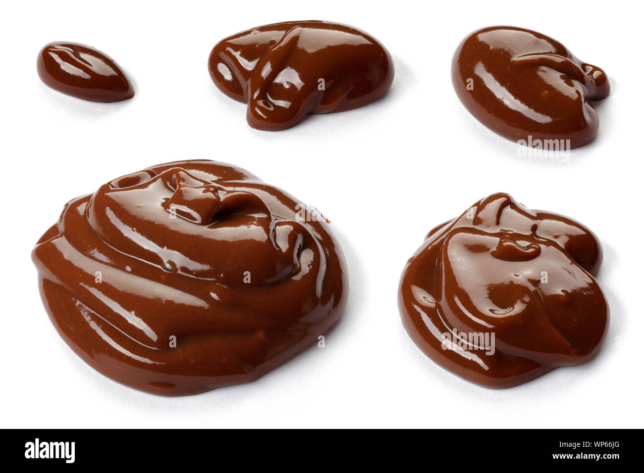 Chocolate pudding isolated on white background Stock Photo - Alamy