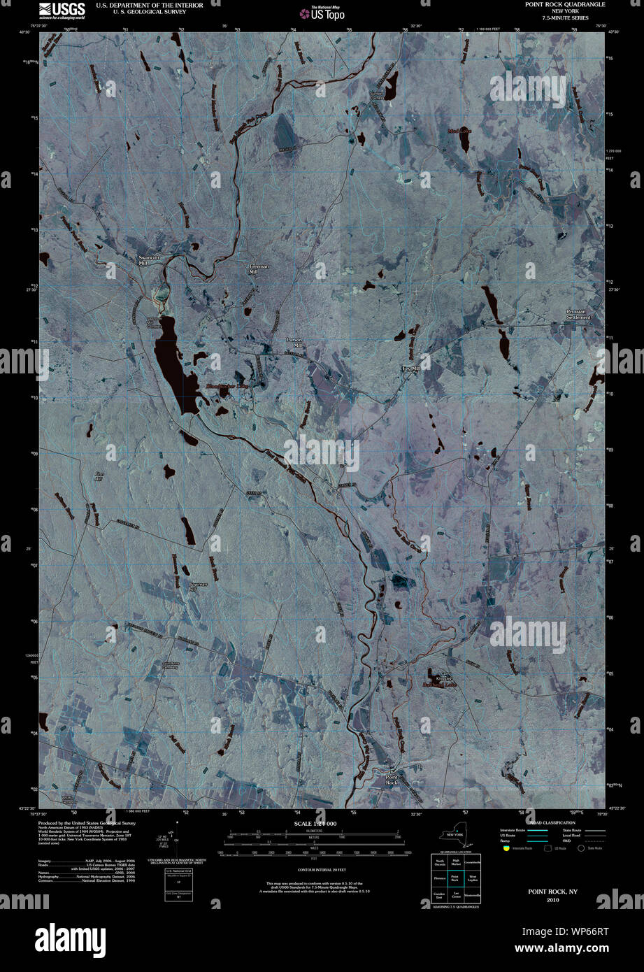 New York NY Point Rock 20100413 TM Inverted Restoration Stock Photo - Alamy