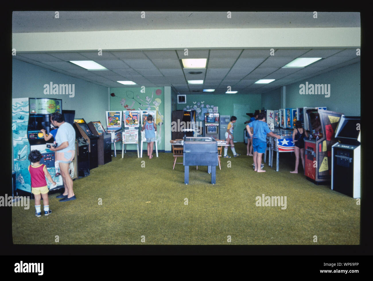 Kutsher's pinball room, Thompson, New York Stock Photo - Alamy