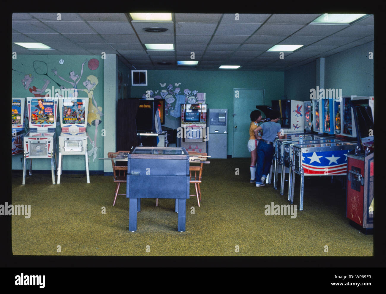 Kutsher's pinball room, Thompson, New York Stock Photo - Alamy