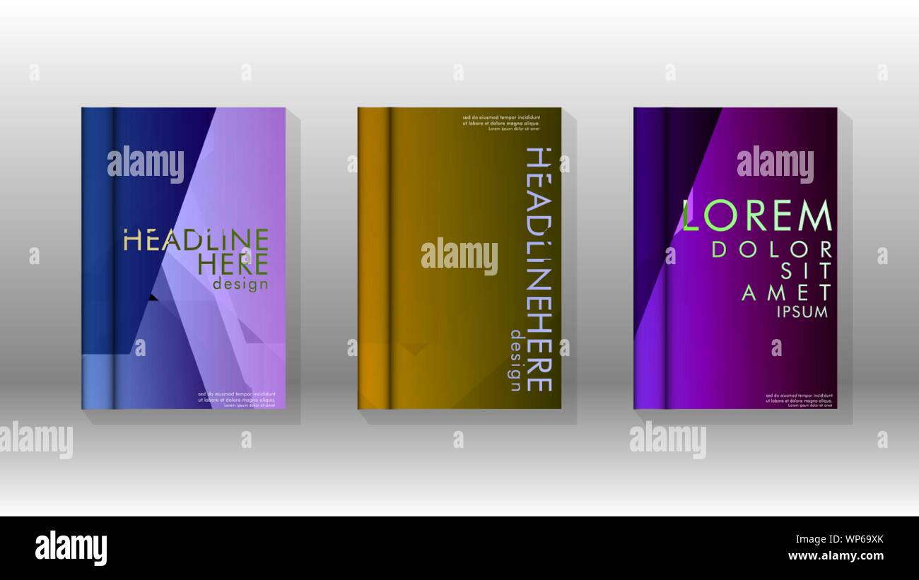 Cover book colorful hexagon abstract background. Transparent vector ...