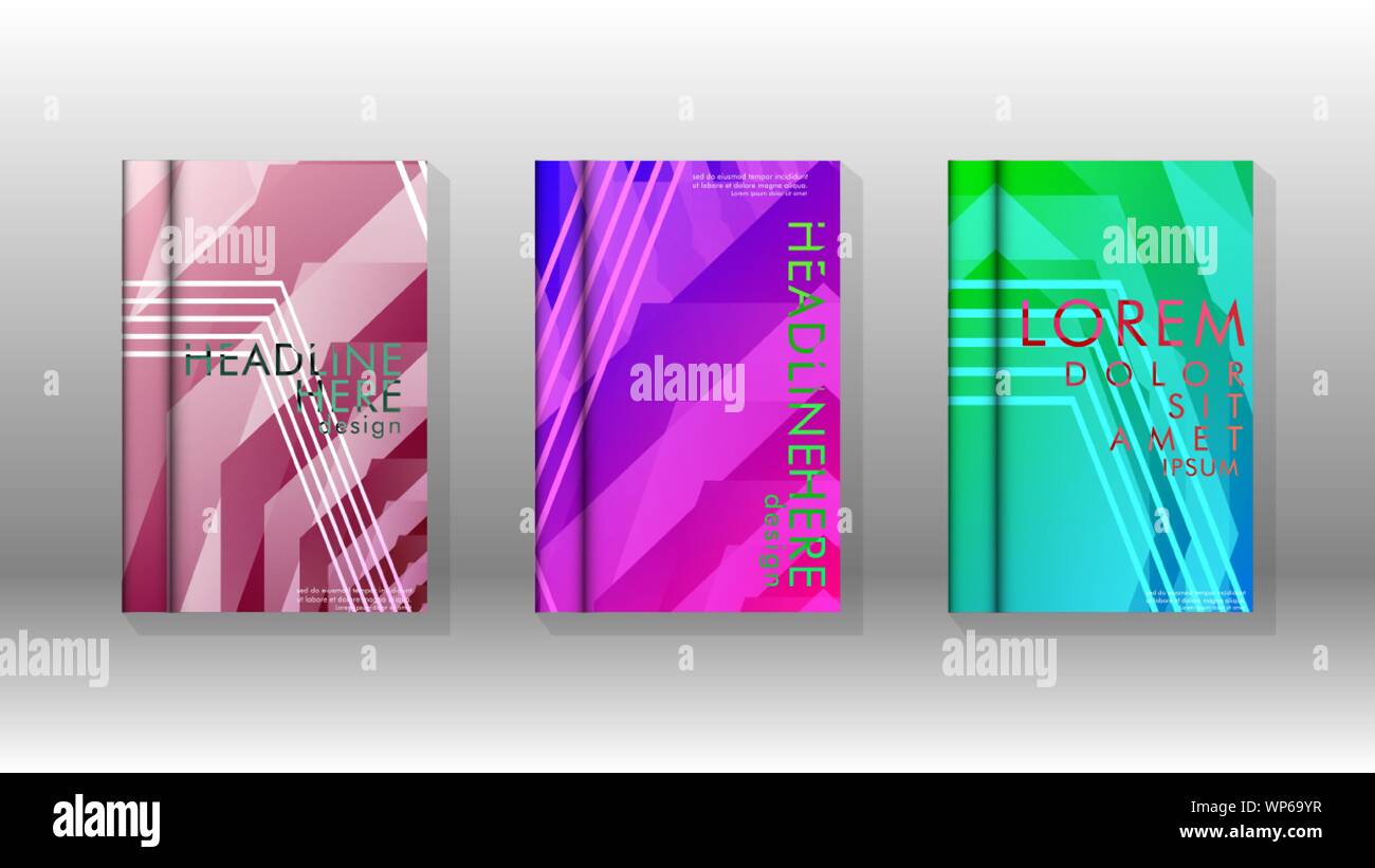 Cover book colorful hexagon abstract background. Transparent vector ...