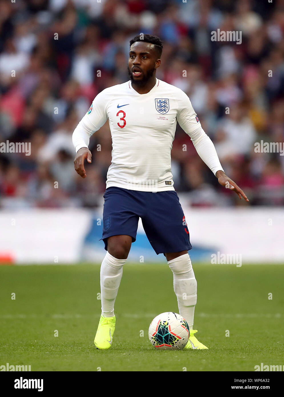 England’s Danny Rose during the Euro 2020 Qualifying Group A match at ...