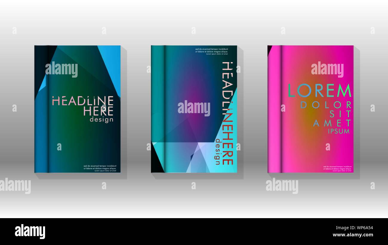 Cover book colorful hexagon abstract background. Transparent vector ...